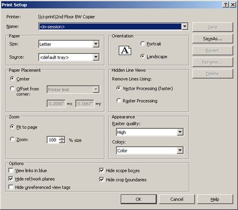 Revitize - Another Revit Blog: Notes on Printing